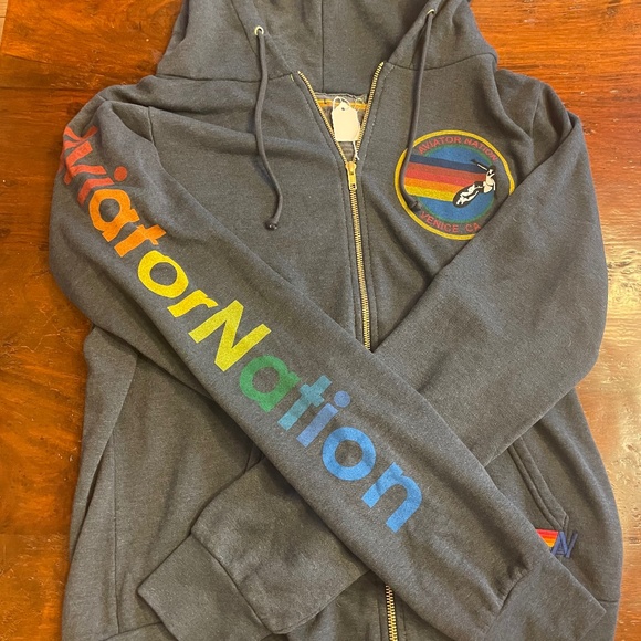 Aviator Nation | Jackets & Coats | Aviator Nation Dark Charcoal Gray ...
